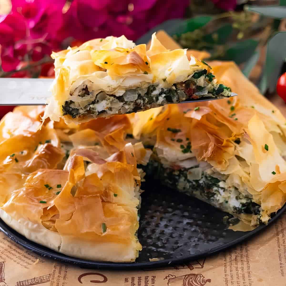 Mediterranean Spinach Pie with Puff Pasty | Lola Jay Yum!