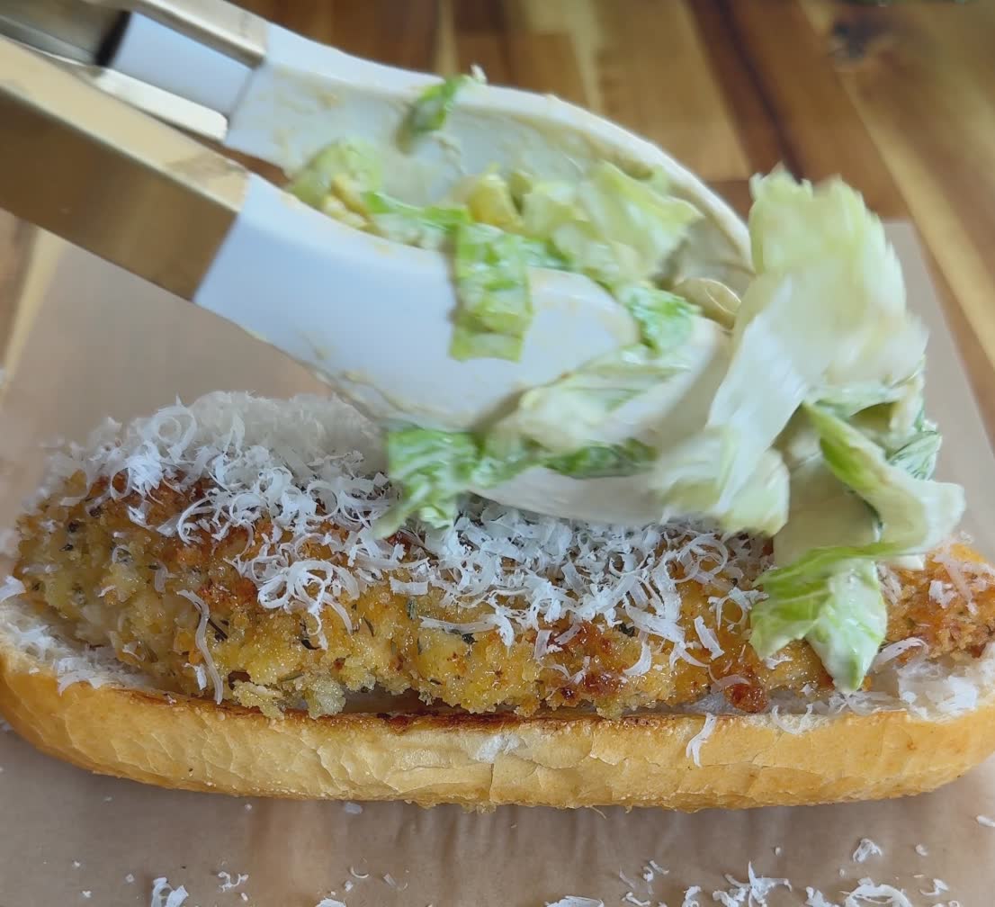 Baked Chicken Caesar Sandwich | Lola Jay Yum!